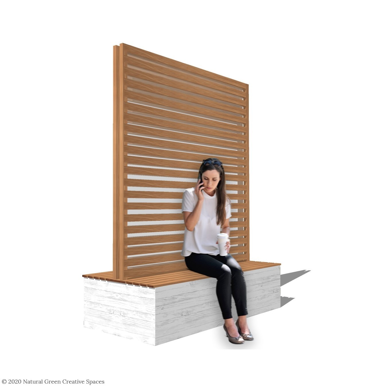 Social Distancing Benches | Natural Green Creative Spaces
